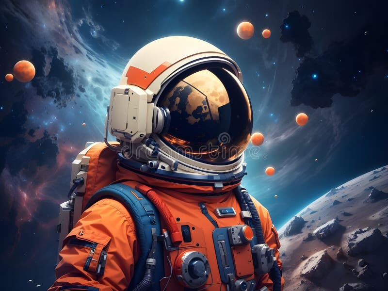 Abstract Eclipse Elegance: Lunar Punk Background in Art Stock ...