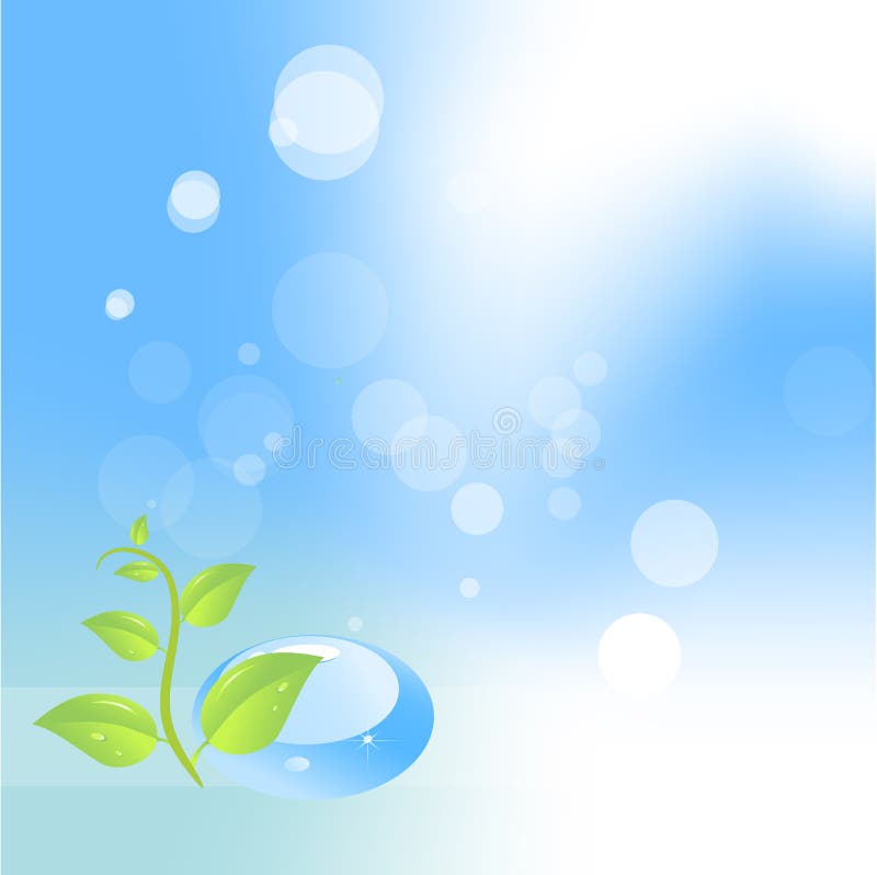 Light Blue Background with Globe Stock Vector - Illustration of three ...