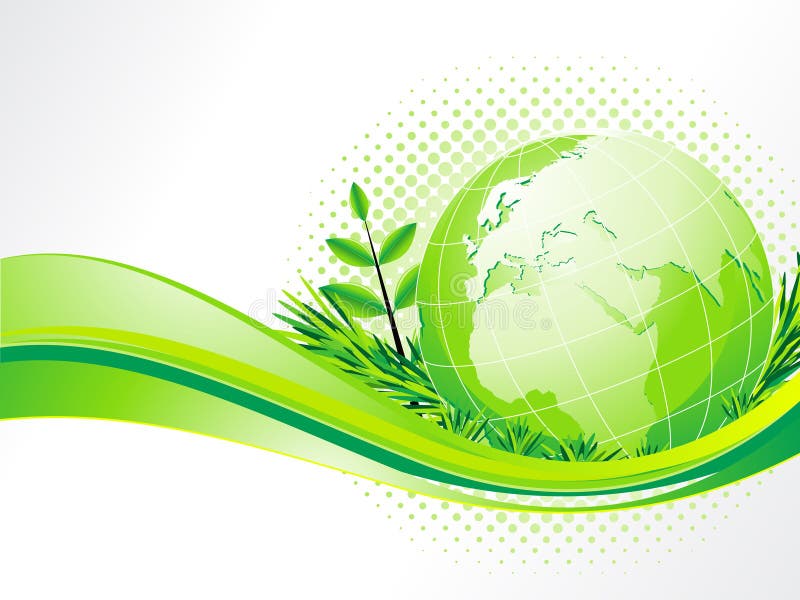 Abstract Eco Background With Globe Royalty Free Stock Photos - Image ...