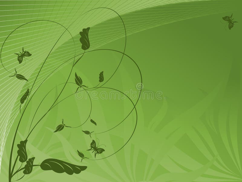 Abstract Ecological Border with Plants Stock Vector - Illustration of ...