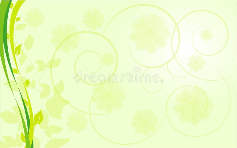 Abstract Ecological Border with Plants Stock Illustration ...