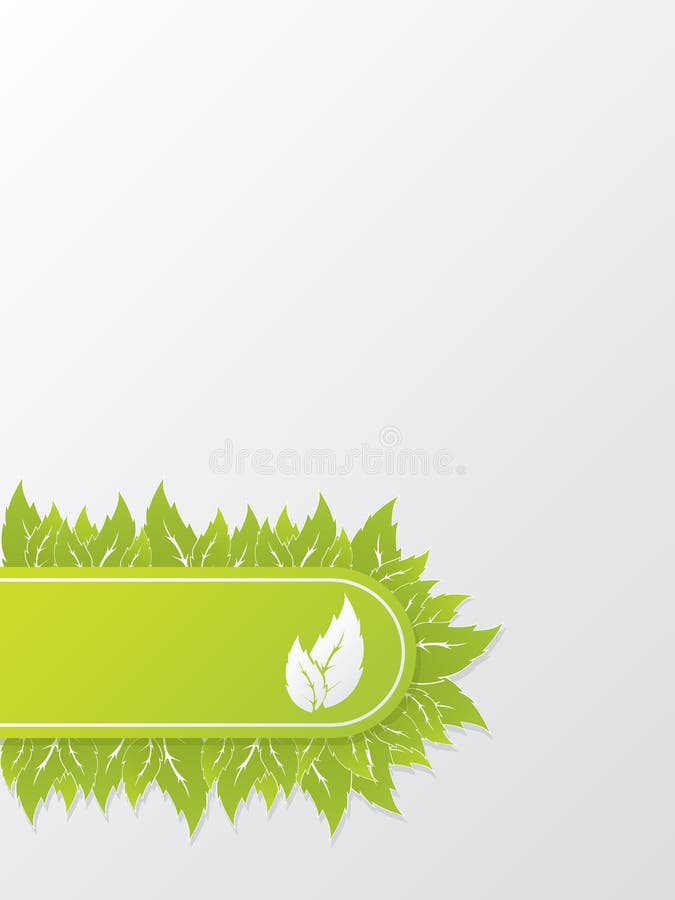 Abstract Ecological Border with Plants Stock Vector - Illustration of ...