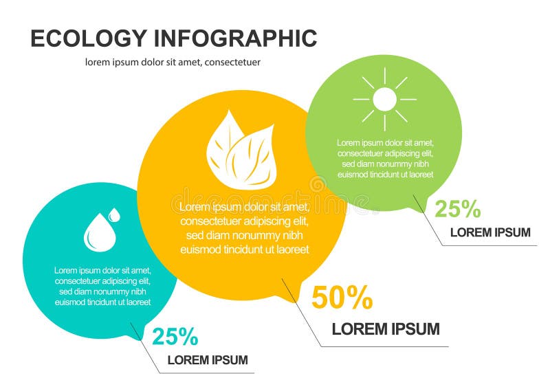 Abstract Ecology Concept Background .Vector Infographic Illustration ...