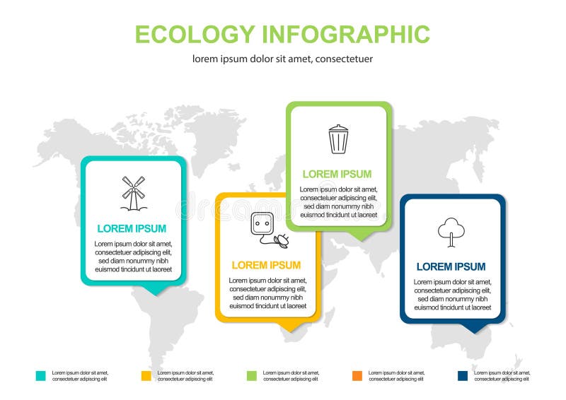 Abstract Ecology Concept Background .Vector Infographic Illustration ...