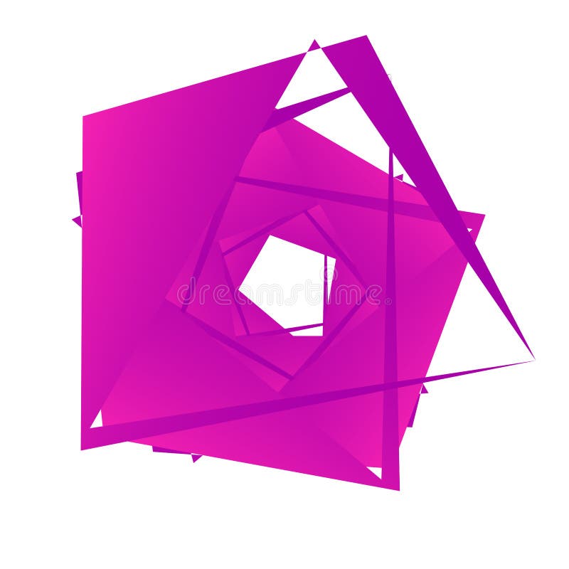 Abstract Edgy Angular Vector Design Element Geometric Abstract Shape