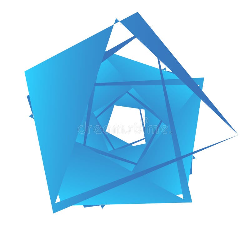 Abstract Edgy, Angular Vector Design Element. Geometric Abstract Shape ...