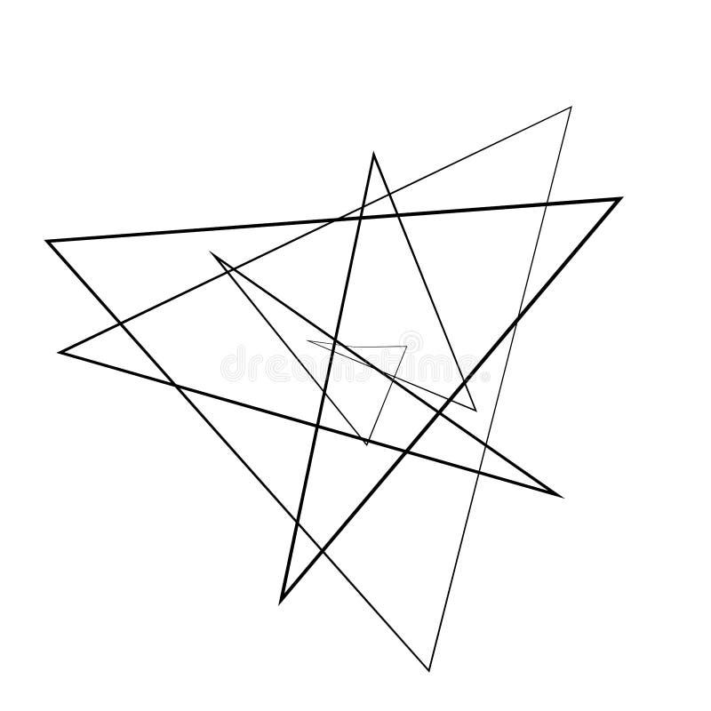 Abstract Edgy Angular Vector Design Element Geometric Abstract Shape