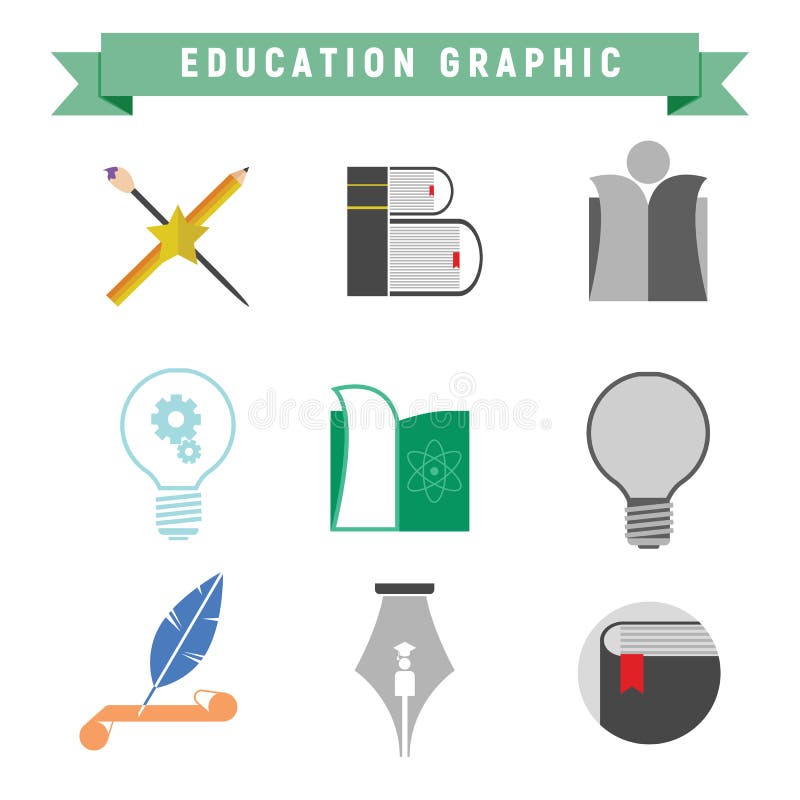 Abstract Education Related Vector Illustration Stock Vector ...