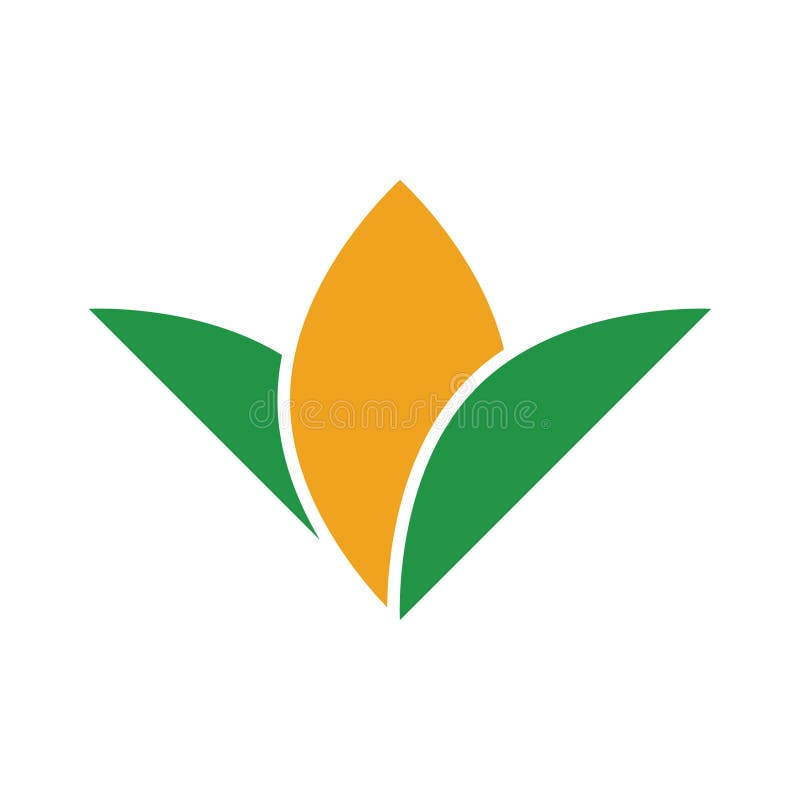 Abstract Eenvoudig Graan Logo Sign Vector Illustratie - Illustration of ...