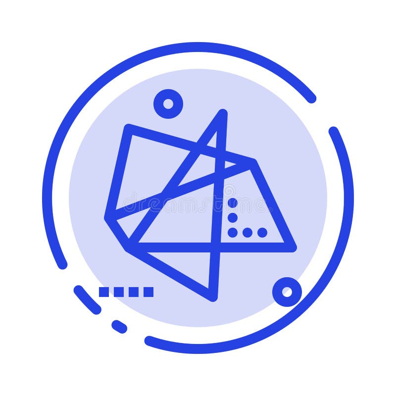 Abstract, Effects, Graphics, Motion, Special Blue Dotted Line Line Icon ...