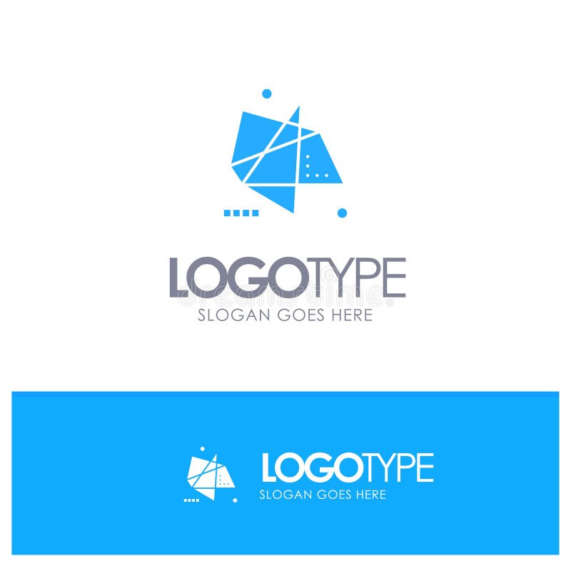 Abstract, Effects, Graphics, Motion, Special Blue Solid Logo with Place ...