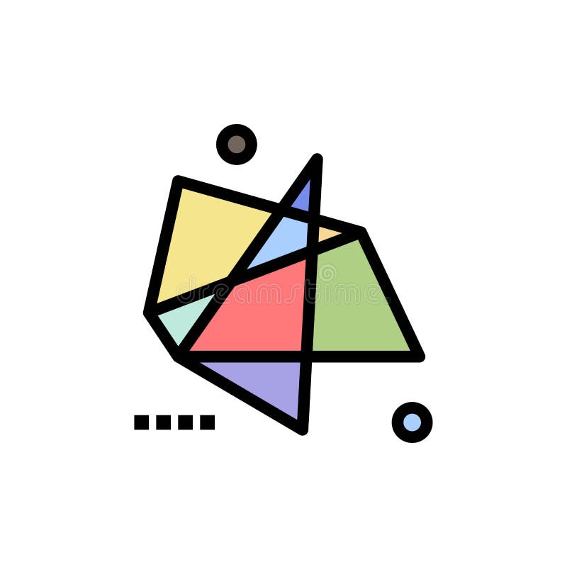 Abstract, Effects, Graphics, Motion, Special Flat Color Icon. Vector ...