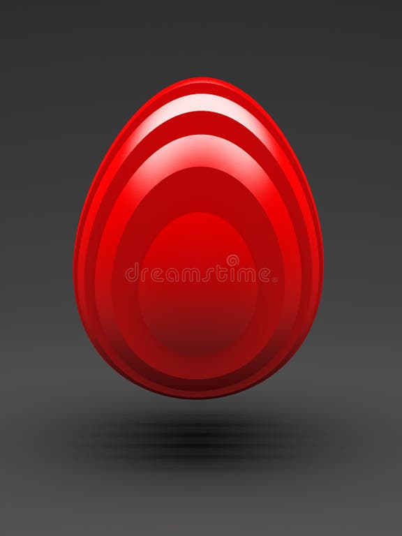 Abstract Egg Shape Design 3d Illustration Stock Illustration ...