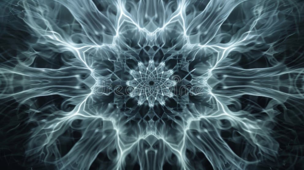 Abstract Electric Energy Pattern Background in Blue Tones Stock Image ...