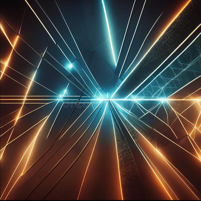 Abstract Electric Lights Background Stock Illustration - Illustration ...