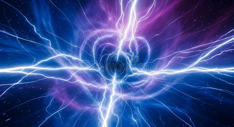 Bright Blue Electric Bolt Streak Energy Discharge Plasma Arc Stock ...