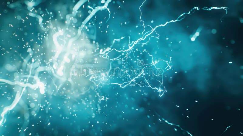 The Abstract Electric Sparks.AI Generated Image Stock Image - Image of ...