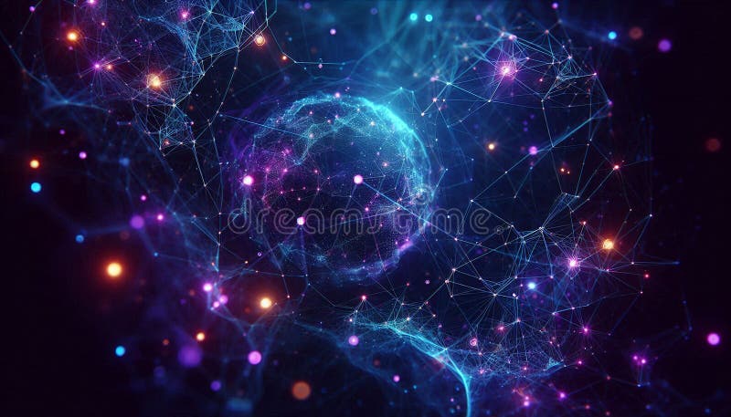 Abstract Electric System Background Design Stock Illustration ...
