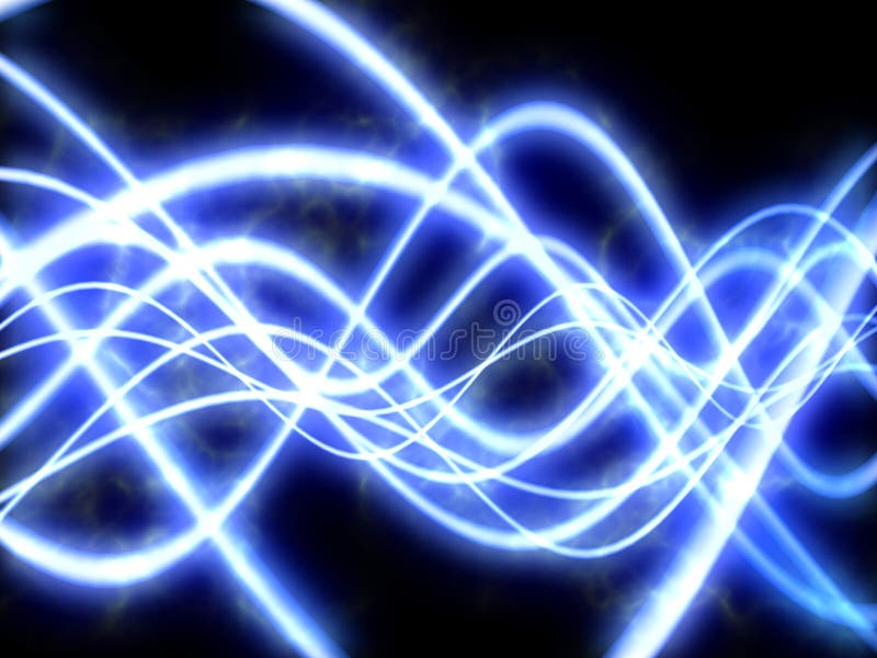 Abstract Lightning Waveform Stock Illustration - Illustration of power ...