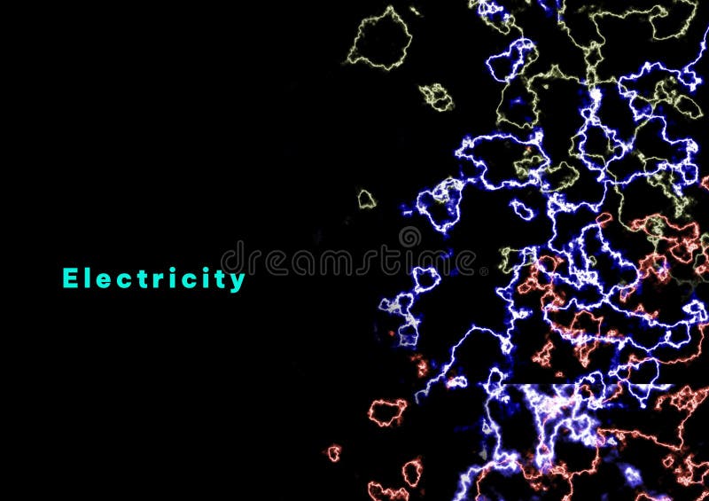 Abstract Electricity Background Stock Illustration - Illustration of ...