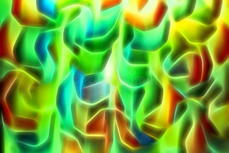 Abstract Electrify Multicolour Lights. Stock Illustration ...