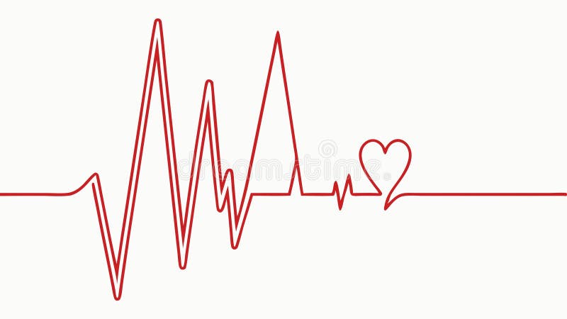 Abstract Electrocardiogram Heart Rate Line Illustration, Vector Design ...