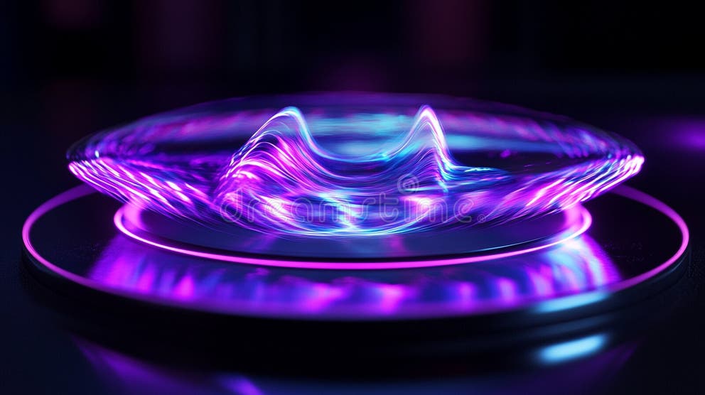 Abstract Electromagnetic Field Visualization Stock Illustration ...