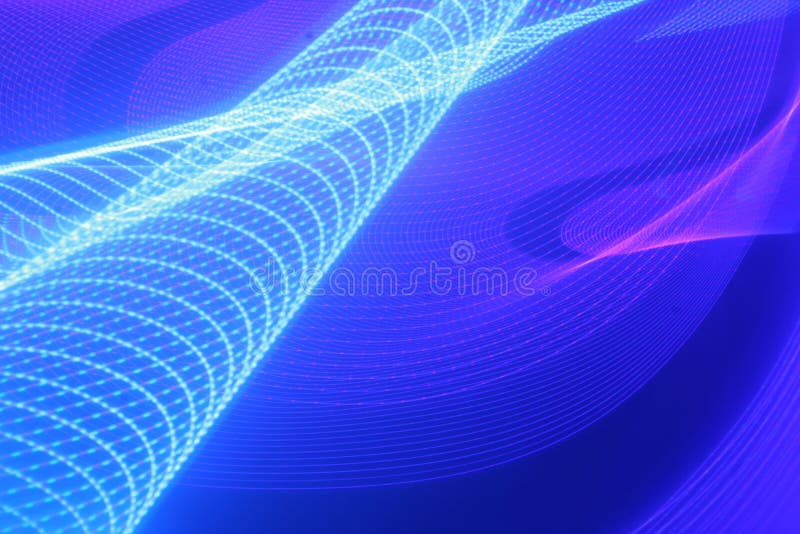 Abstract Electromagnetic Waves Background Stock Illustration ...