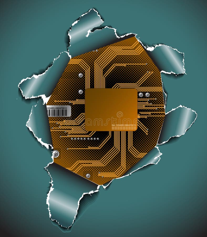 Abstract Electronic Background Stock Vector - Illustration of light ...