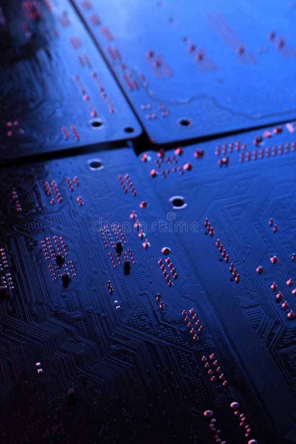 Abstract Electronic Circuit Board, Computer Motherboard Lines and ...