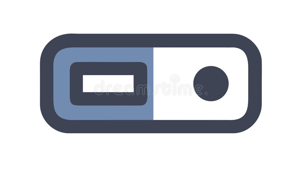 Abstract Electronic Component Icon, Technical Device, Vector Design ...
