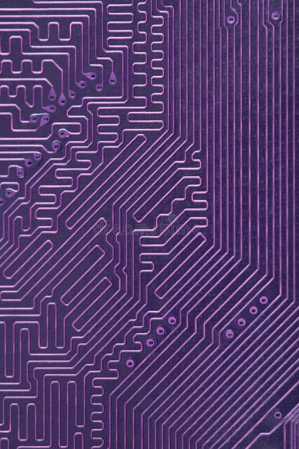 Abstract Electronic Computer Violet Background Stock Photo - Image of ...
