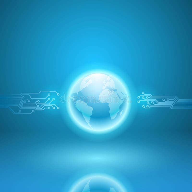 Abstract Electronics Green Background Stock Vector - Illustration of ...