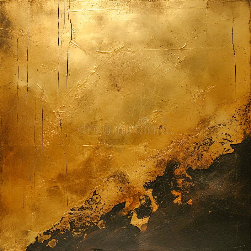 Abstract Elegance: Brush Texture Background with Gold Highlights ...