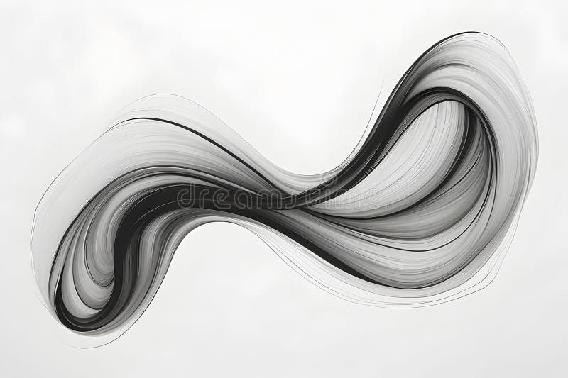 Abstract Elegance Flow Forming an Asymmetrical Shape. Stock ...