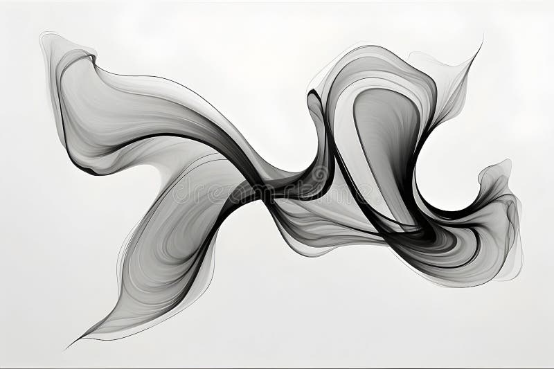 Abstract Elegance Flow Forming an Asymmetrical Shape. Stock ...