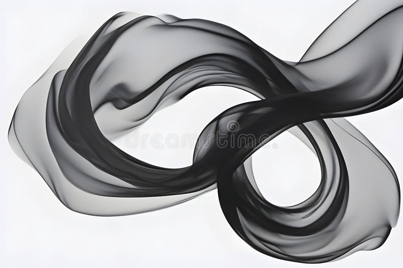 Abstract Elegance Flow Forming an Asymmetrical Shape. Stock ...