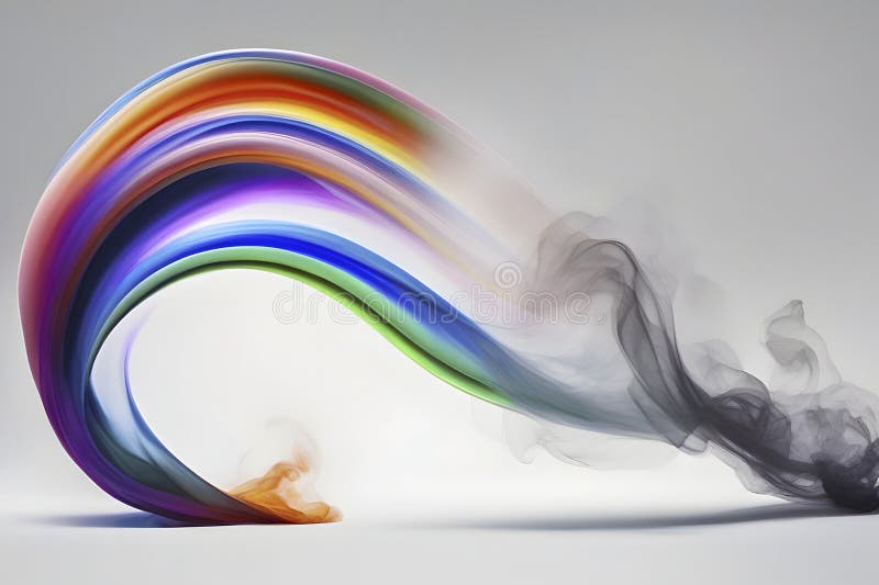 Abstract Elegance Flow Forming an Asymmetrical Shape. Stock ...