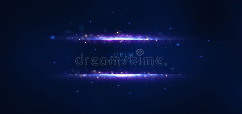 Abstract Elegant Blue Light Background with Lighting Effect Gold ...