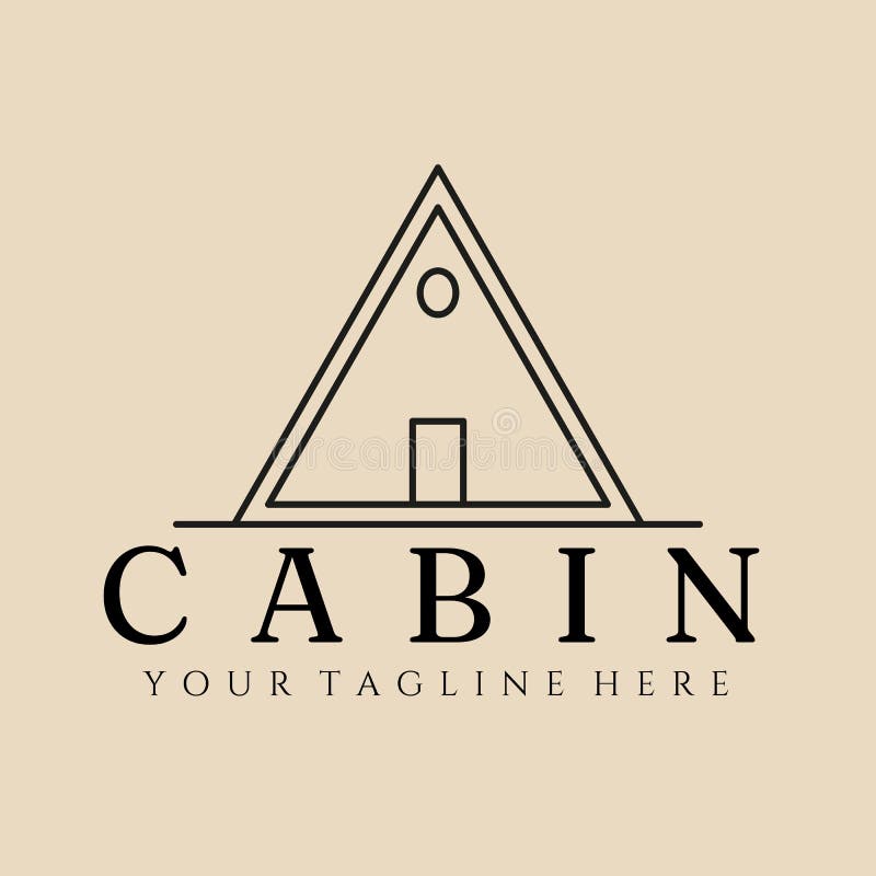 Abstract Elegant Cabin Line Logo Icon Design. House Lined Sign Stock ...