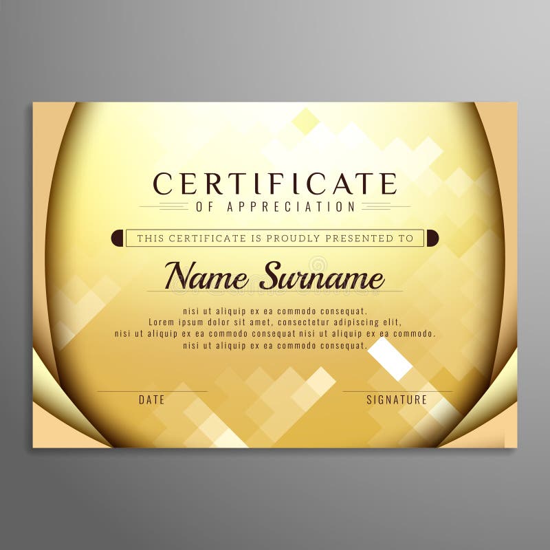 Abstract Elegant Colorful Certificate Background Stock Vector ...