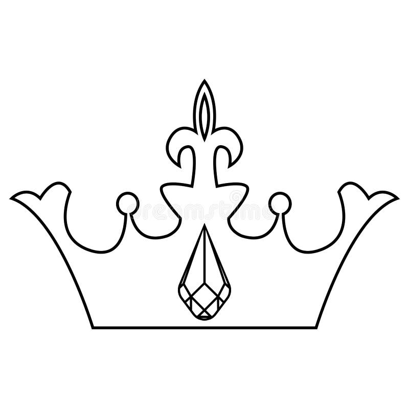 Abstract elegant crown stock vector. Illustration of crown - 114372491