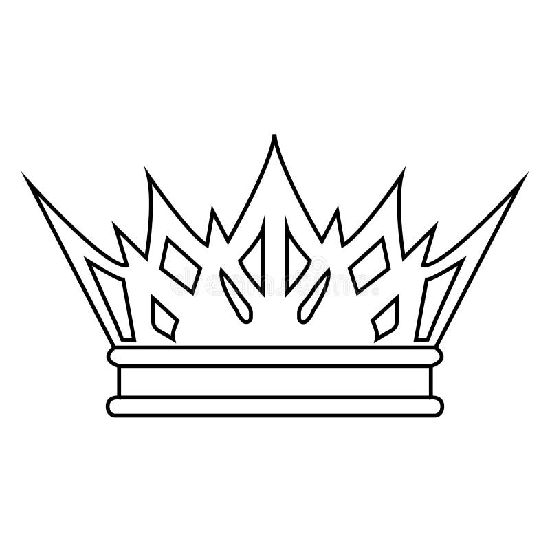 Abstract elegant crown stock vector. Illustration of jewelry - 114372403