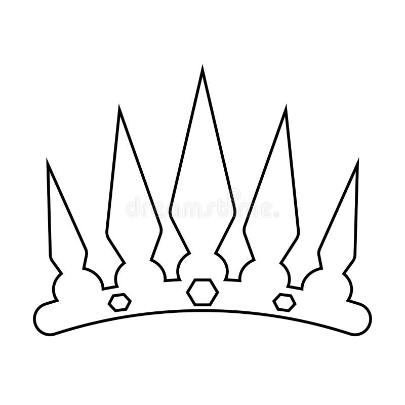 Abstract elegant crown stock vector. Illustration of knight - 114372409