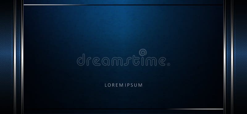 Abstract Elegant Dark Blue Background with Textural Frames on the Sides ...
