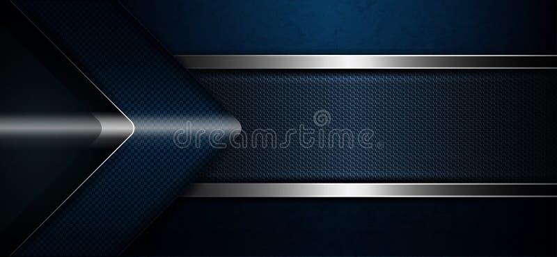 Abstract Elegant Dark Blue Composition with a Texture Arrow and a ...