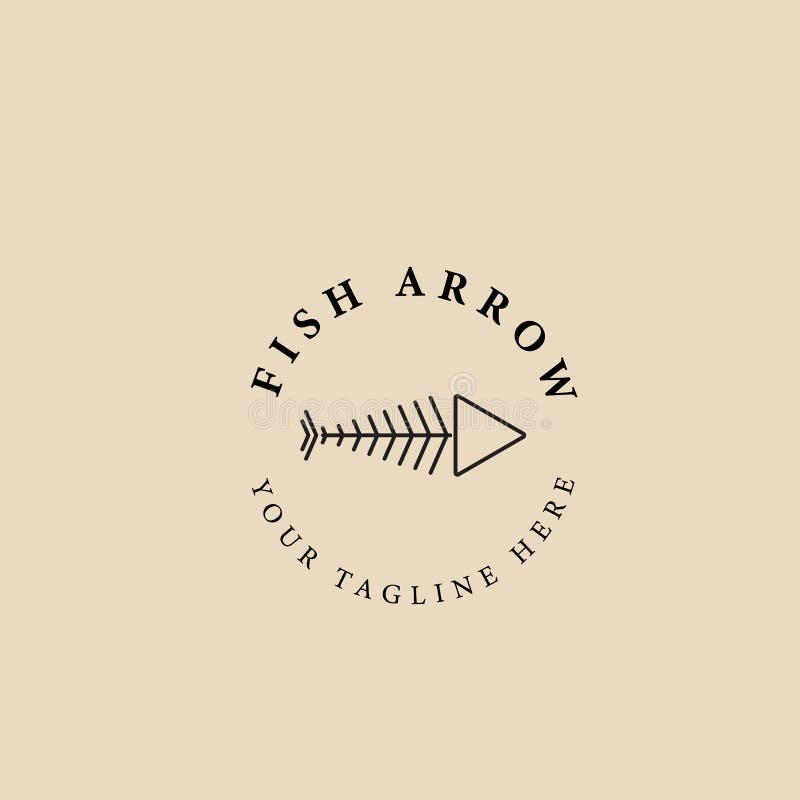 Elegant Two Fish Illustration Logo Design Stock Vector - Illustration ...