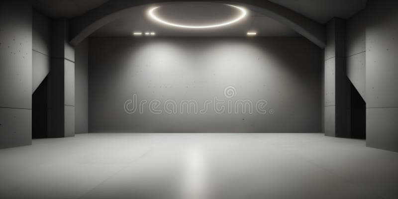 Abstract Elegant Geometric of Blank Empty Space and White Walls with ...