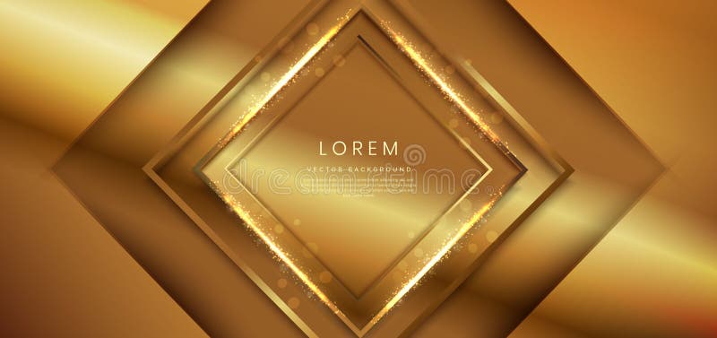Abstract Elegant Golden Lines Diagonal on Gold Background with Lighting ...