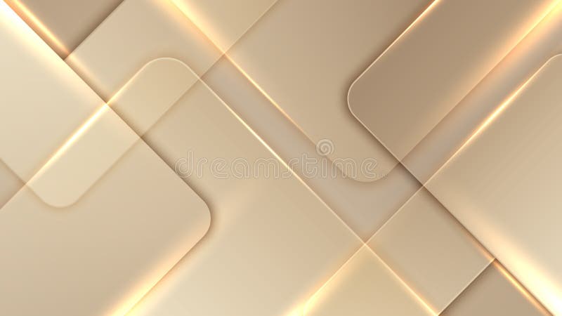 Abstract Elegant Golden Transparent Squares Pattern Overlapping Layer ...